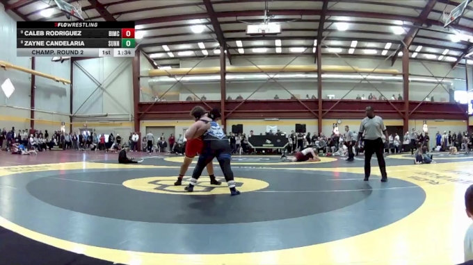 285 lbs Champ. Round 2 - Caleb Rodriguez, Bishop McCort vs Zayne ...