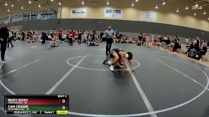 100 lbs Round 2 - Ricky Rizzo, Team Gotcha vs Cam Craigie, Southern Fury