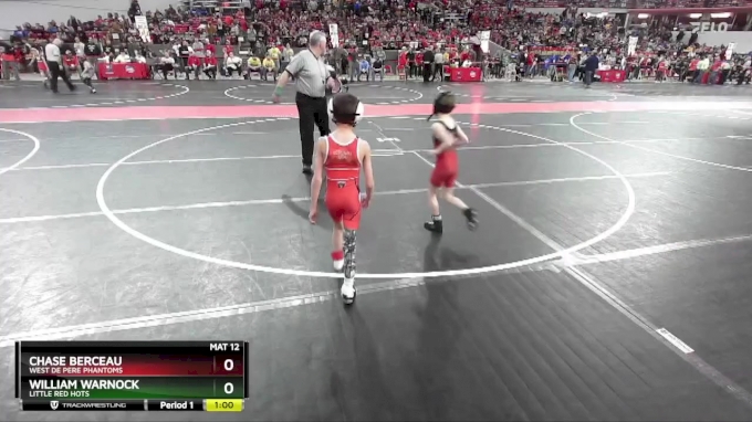 54 lbs Champ. Round 1 - Chase Berceau, West De Pere Phantoms vs William ...