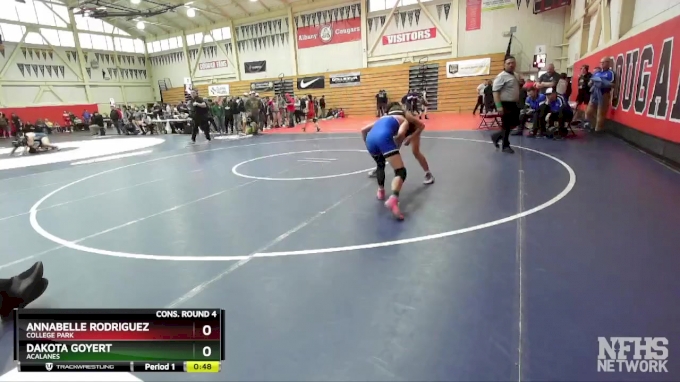 105 (107) Cons. Round 4 - Annabelle Rodriguez, College Park vs Dakota ...