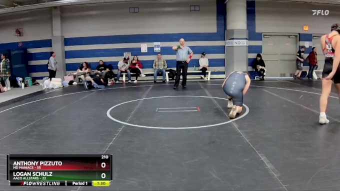 210 lbs Round 5 (8 Team) - Logan Schulz, AACO Allstars vs Anthony ...