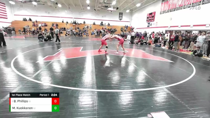 165 lbs 1st Place Match - Ben Phillips, Indiana vs Magnus Kuokkanen ...