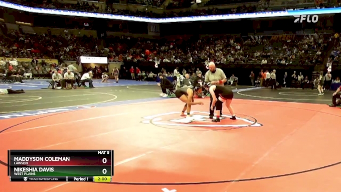 155 Class 1 lbs Champ. Round 1 - Nikeshia Davis, West Plains vs ...