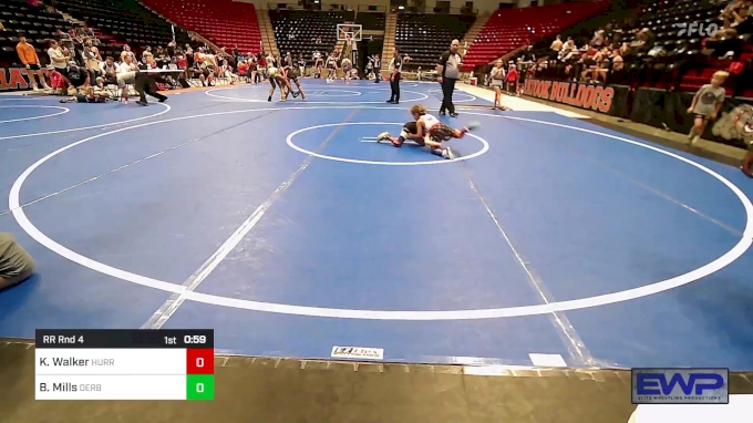 45-50 lbs Rr Rnd 4 - Kyng Walker, HURRICANE WRESTLING ACADEMY vs Bryson ...