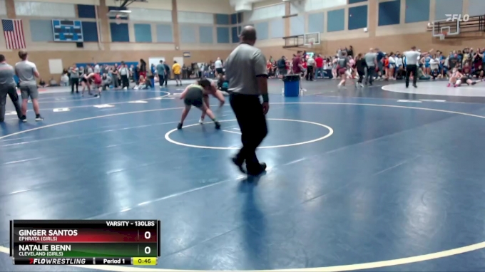 130lbs Cons. Round 4 - Ginger Santos, Ephrata (Girls) vs Natalie Benn, Cleveland (Girls)