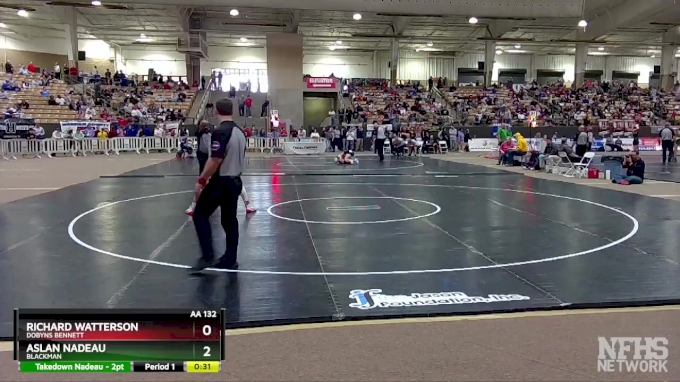 AA 132 lbs Cons. Round 2 - Richard Watterson, Dobyns Bennett vs Aslan ...