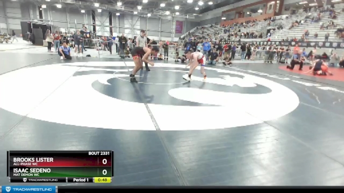 130 lbs Cons. Semi - Brooks Lister, All-Phase WC vs Isaac Sedeno, Mat ...