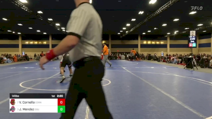 141 lbs Quarters - Vince Cornella, Cornell vs Jesse Mendez, Ohio State