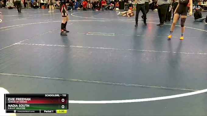 115 lbs Champ. Round 2 - Nadia South, S.W.A.T. Valkyrie vs Evie Freeman ...