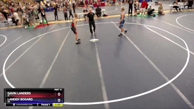 120 lbs Quarterfinal - Gavin Landers, IA vs Landen Bogard, WI