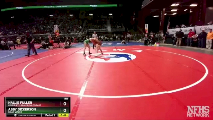 140 lbs Cons. Round 3 - Hallie Fuller, Lingle-Ft. Laramie/Southeast vs ...