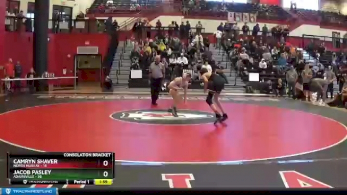 126 lbs 2nd Wrestleback (8 Team) - Jacob Pasley, Adairsville vs CAMRYN ...