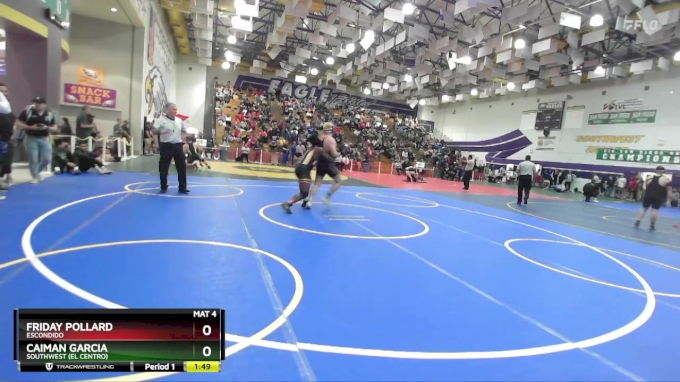 215 Boys Champ. Round 1 - Friday Pollard, Escondido vs Caiman Garcia ...