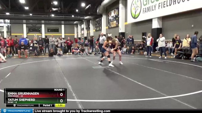 130 lbs Round 1 (6 Team) - Tatum Shepherd, BVWC vs Emma Gruenhagen ...