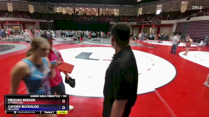 145 lbs Cons. Semi - Meghan Breger, XT Wrestling vs Cayden Buckaloo ...