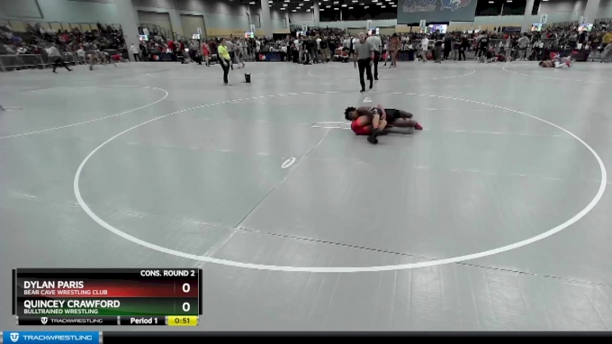 120 lbs Cons. Round 2 - Dylan Paris, Bear Cave Wrestling Club vs ...