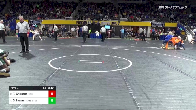 125 lbs Consi Of 8 #2 - Travis Shearer, Kiski Area vs Silas Hernandez ...