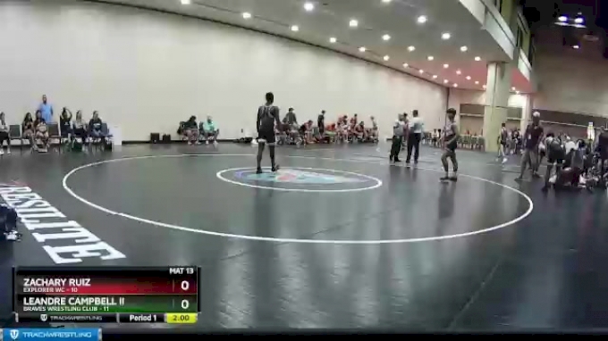 138 lbs Round 4 (10 Team) - Zachary Ruiz, Explorer WC vs Leandre Campbell II, Braves Wrestling Club