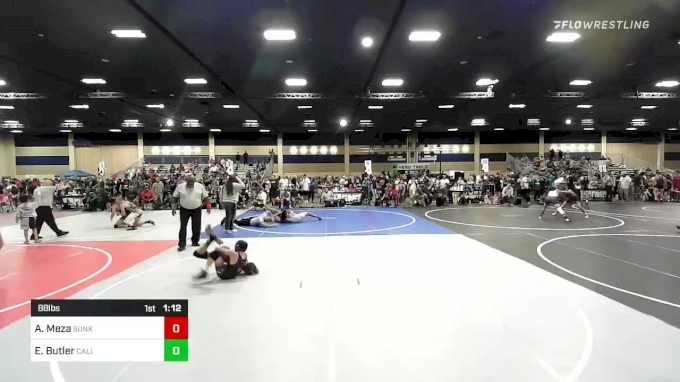 88 lbs Semifinal - Aaron Meza, Sunkist Kids/Monster Garage vs Elijah ...