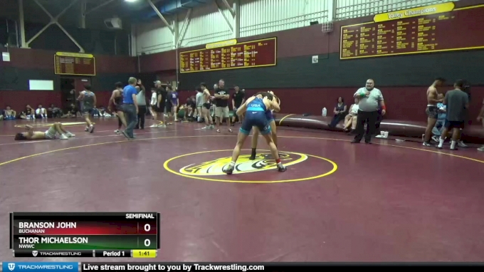 163 lbs Semifinal - Thor Michaelson, NWWC vs Branson John, Buchanan