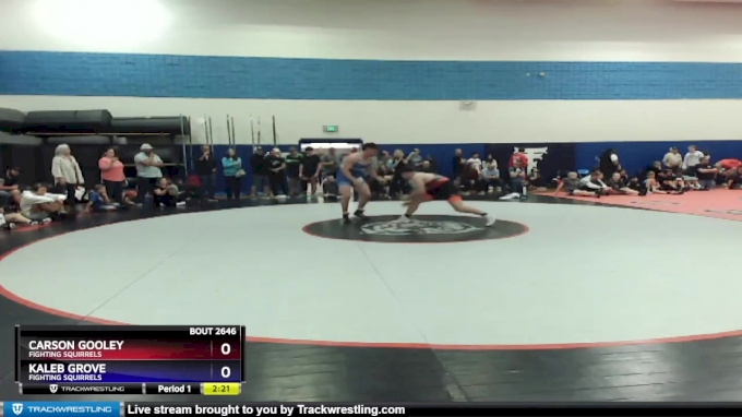 215 lbs 1st Place Match - Carson Gooley, Fighting Squirrels vs Kaleb ...