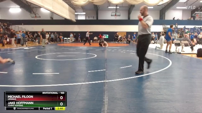 165 lbs Champ. Round 1 - Jake Hoffmann, Johns Hopkins vs Michael Filoon ...
