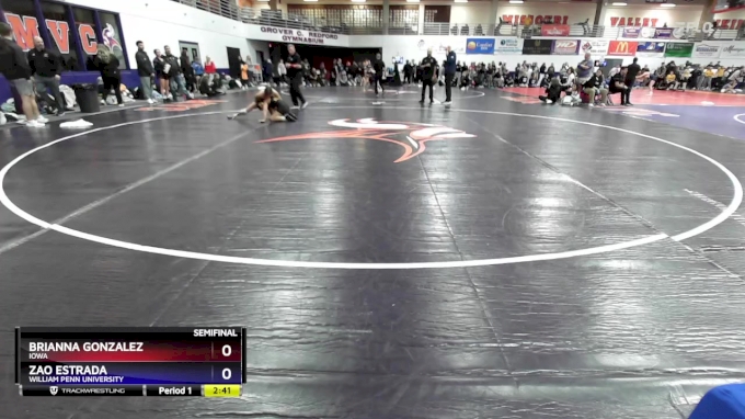 117 lbs Semifinal - Brianna Gonzalez, Iowa vs Zao Estrada, William Penn ...