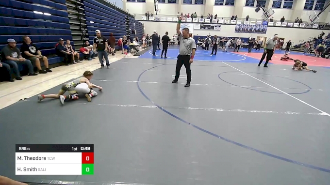 58 lbs 3rd Place - Mathis Theodore, Team Conquer Wrestling vs Hudson ...