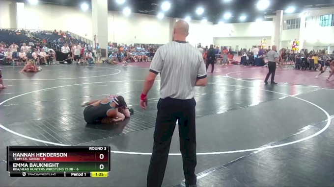 115 lbs Round 3 (8 Team) - Hannah Henderson, Team STL Green vs Emma ...
