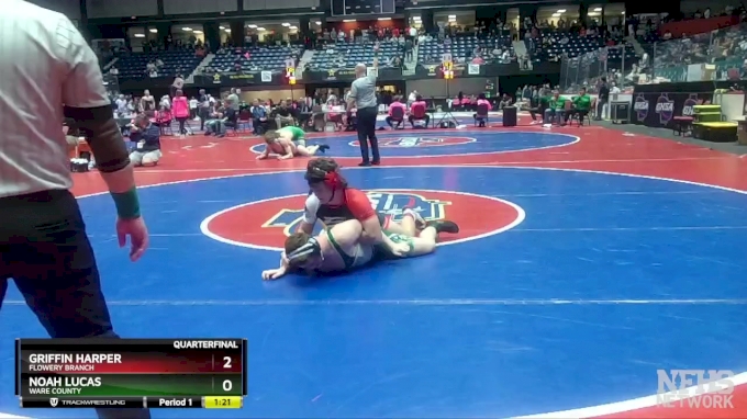 5A-190 lbs Quarterfinal - Noah Lucas, Ware County vs Griffin Harper ...