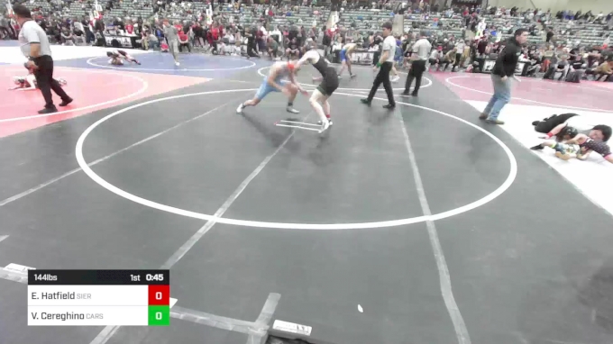 144 lbs Consi Of 8 #2 - Evan Hatfield, Sierra Sabers vs Vincent ...