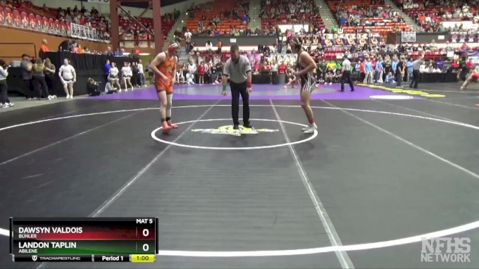 4A 165 lbs Cons. Round 1 - Landon Taplin, Abilene vs Dawsyn Valdois, Buhler