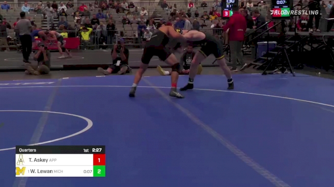 157 lbs Quarters - Tommy Askey, Appalachian State vs Will Lewan, Michigan