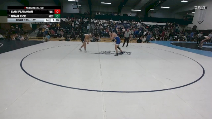 157 lbs Quarterfinal - Noah Rice, Messiah vs Liam Flanagan, Washington ...
