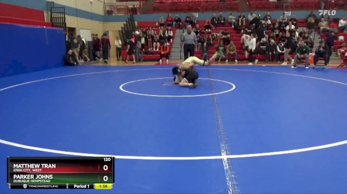 120 lbs Quarterfinal - Matthew Tran, Iowa City, West vs Parker Johns ...