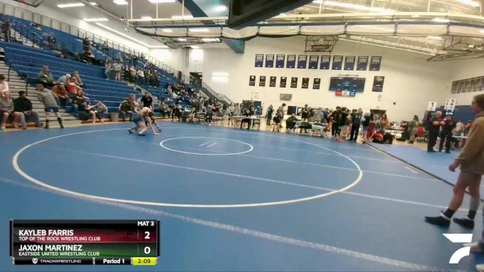 145 lbs Semifinal - Kayleb Farris, Top Of The Rock Wrestling Club vs ...