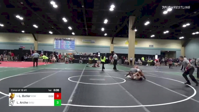 174 lbs Consi Of 16 #1 - Louis Butler, Rowan vs Logan Arche, Grand ...