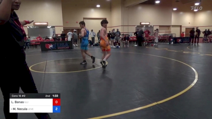 68 kg Cons 16 #2 - Luke Banas, Illinois vs Mihai Necula, Level Up ...