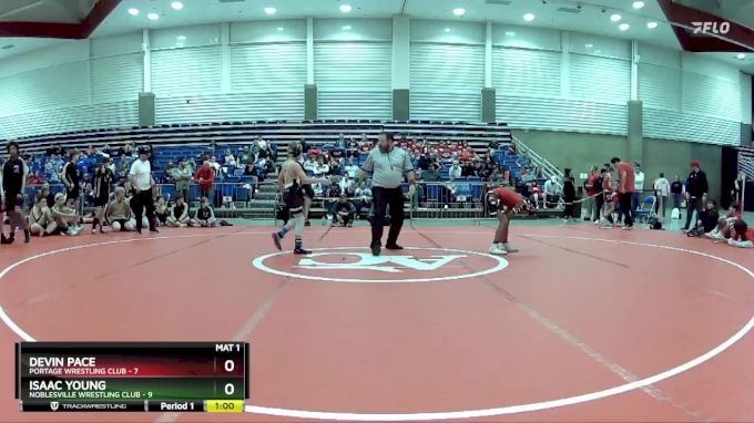 95 lbs Round 5 (6 Team) - Devin Pace, Portage Wrestling Club vs Isaac ...