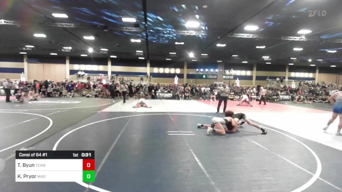 138 lbs Consi Of 64 #1 - Trey Byun, Team Thunder vs Kaden Pryor, Mad ...