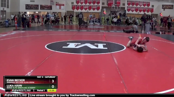 95 lbs 3rd Place Match - Evan Becker, Wabasha-Kellogg-Alma-Pepin vs ...