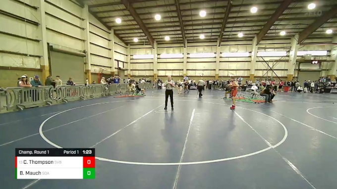 82 lbs Champ. Round 1 - Cade Thompson, Star Valley Braves vs Blake ...