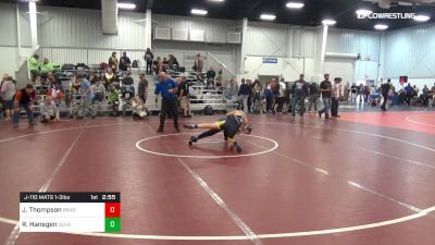 5th Place - Jordan Thompson, Bradford Wrestling vs Riggins Hansgen, Dehart