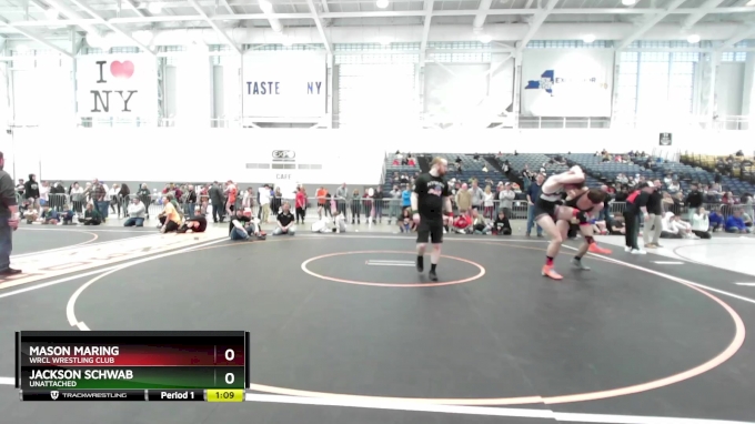 215 lbs Quarterfinal - Jackson Schwab, Unattached vs Mason Maring, WRCL ...