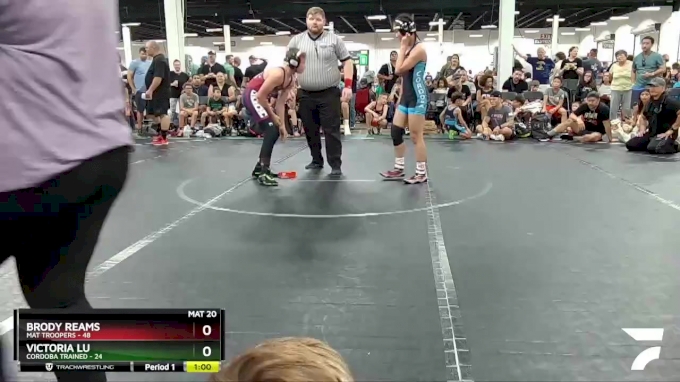 130 lbs Round 2 (4 Team) - John Rosas, Mat Troopers vs Amir Perry ...