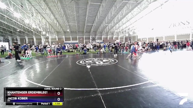 130 lbs Cons. Round 2 - Khantenger Erdembilegt, WA vs Jacob Kober, MT