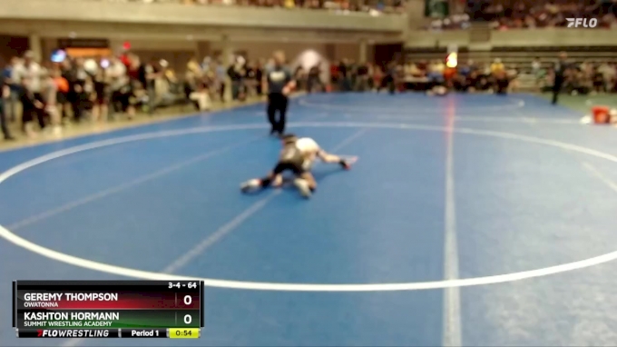 64 lbs Quarterfinal - Kashton Hormann, Summit Wrestling Academy vs ...