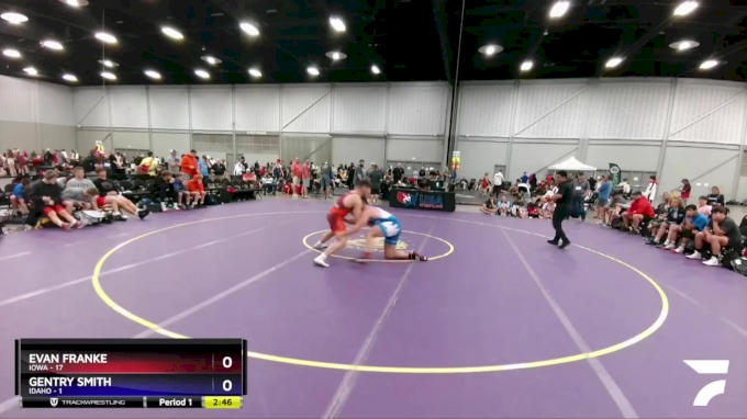 195 lbs Round 2 (8 Team) - Evan Franke, Iowa vs Gentry Smith, Idaho