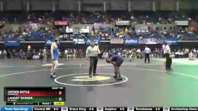 Champ. Round 2 - Jayden Boyle, Hahnville vs Landry Barker, St. Pauls