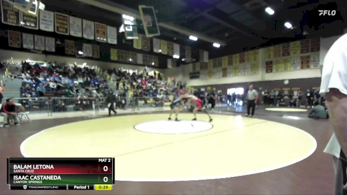 113 lbs Cons. Round 3 - Isaac Castaneda, Canyon Springs vs BALAM LETONA ...